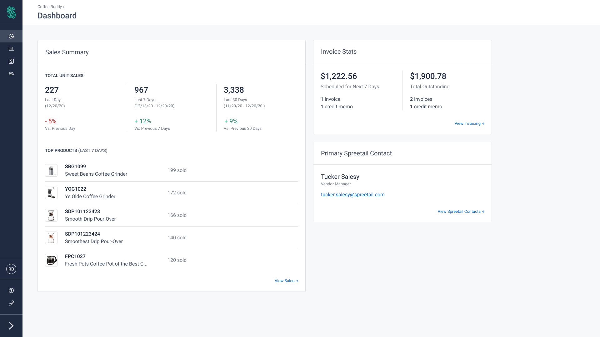 Vendor Portal - Rally Potential